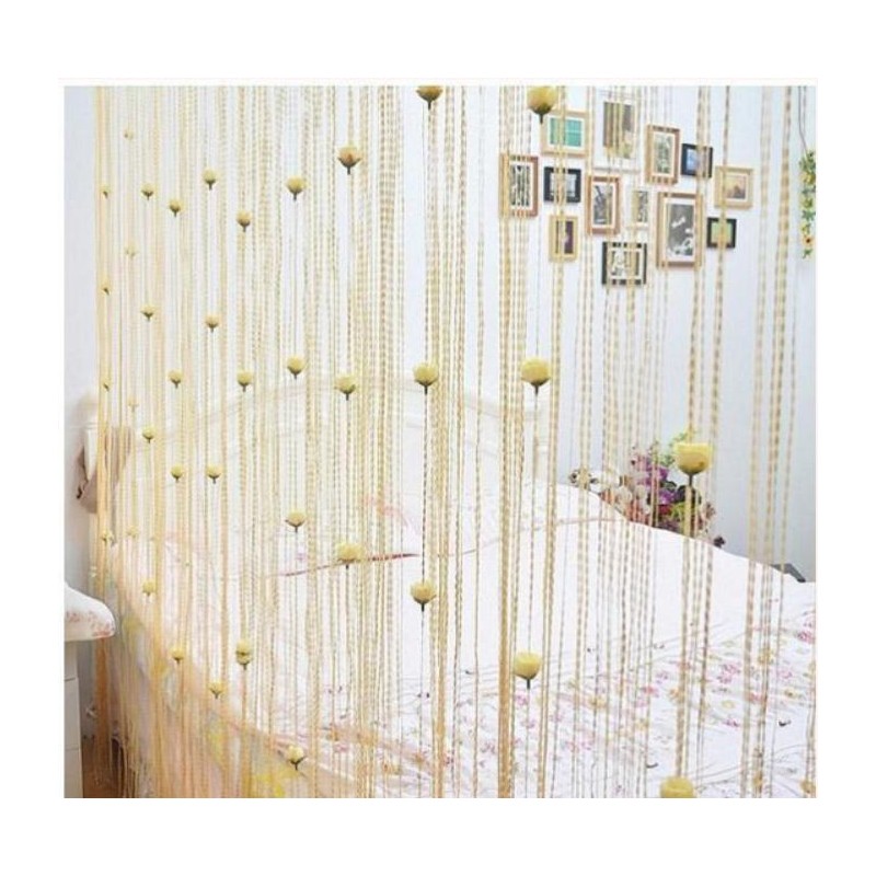 W3mXL3m String Curtains With Rose Flowers Door curtain Room Divider ...